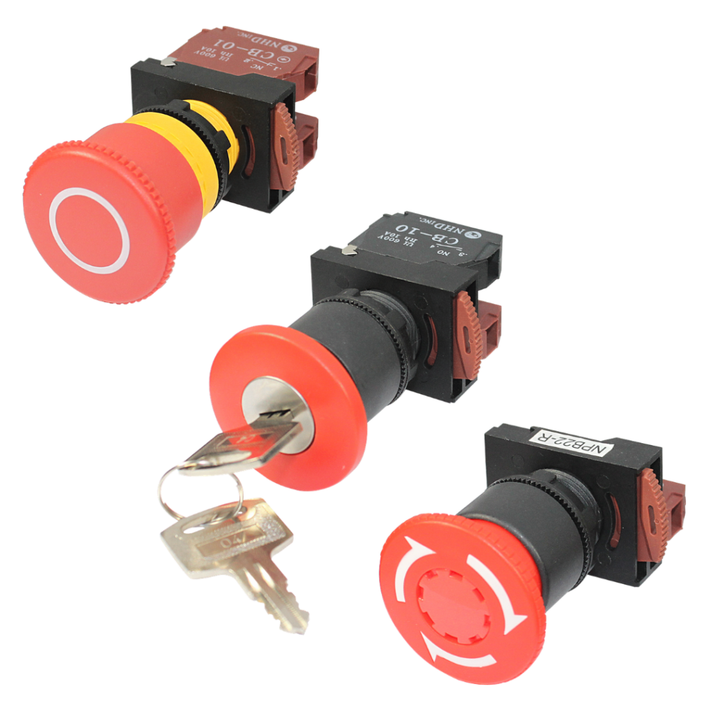 22mm and 30mm E-Stop and push button stations